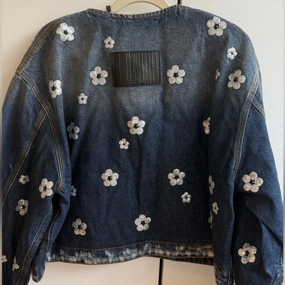 Marc Jacobs | Jackets & Coats | Marc Jacobs Floral Denim Jacket | Poshmark